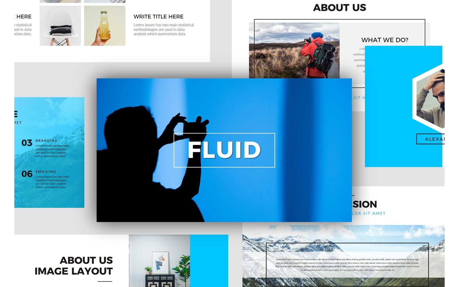 Fluid PowerPoint Presentation Template - TemplateMonster
