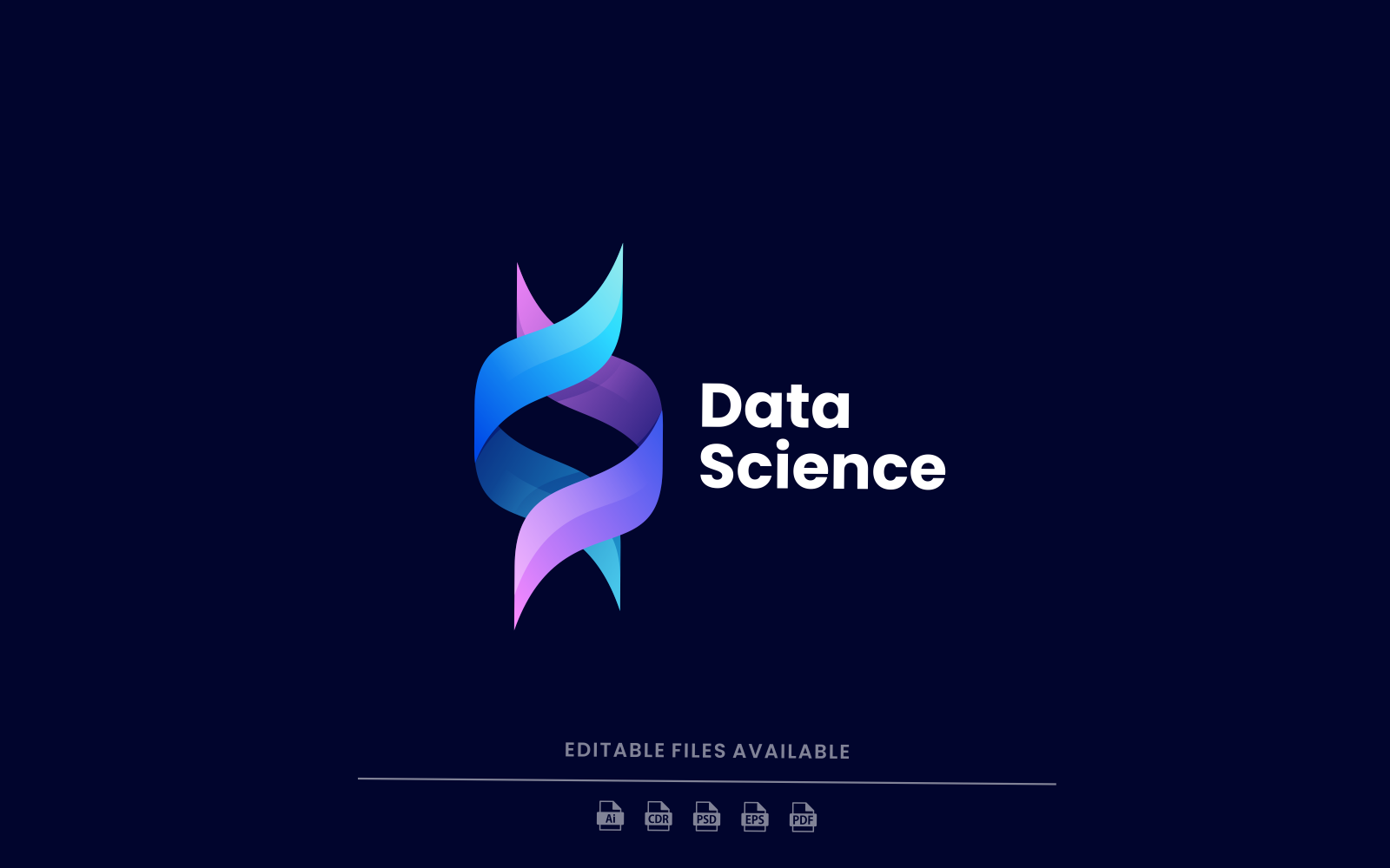 Data Science Gradient Logo #241183 - TemplateMonster