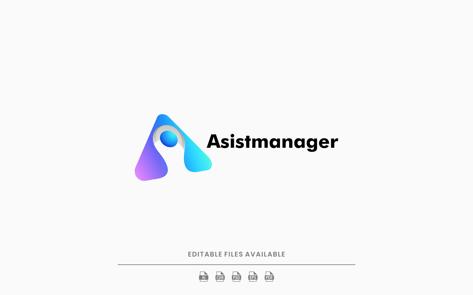 Letter A - Assist Manager Gradient Logo - TemplateMonster
