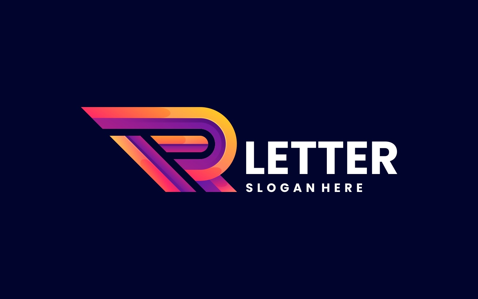 Letter R Gradient Logo Template #242580 - TemplateMonster