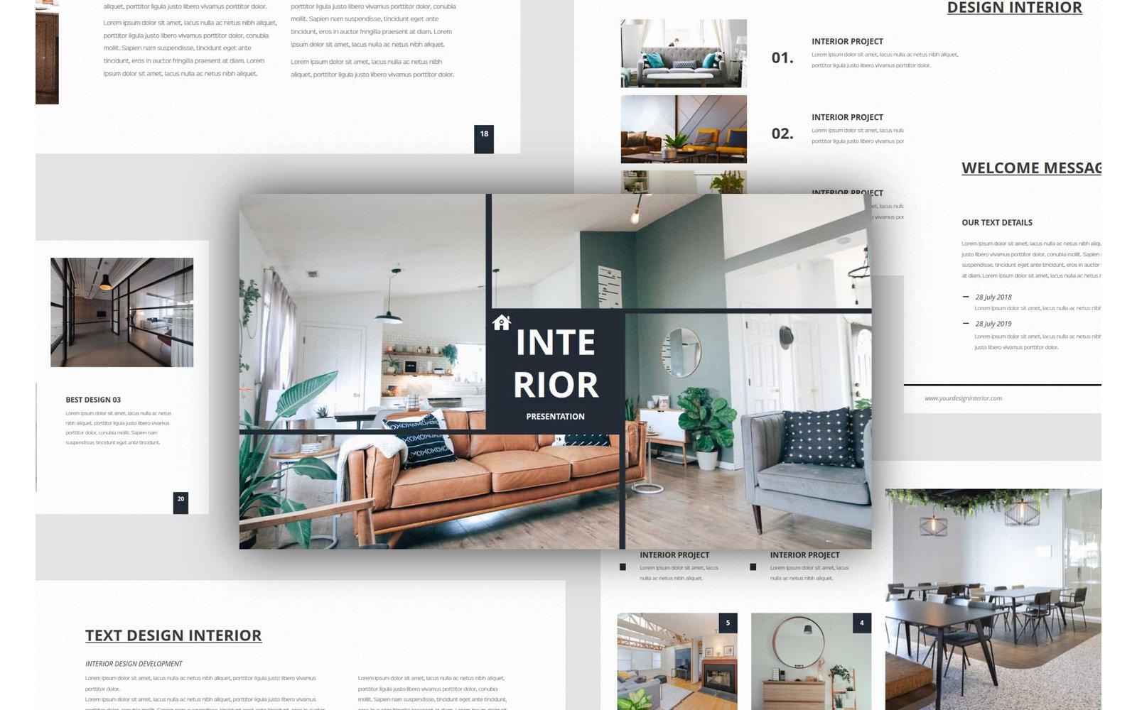 Interior PowerPoint Presentation Template - TemplateMonster