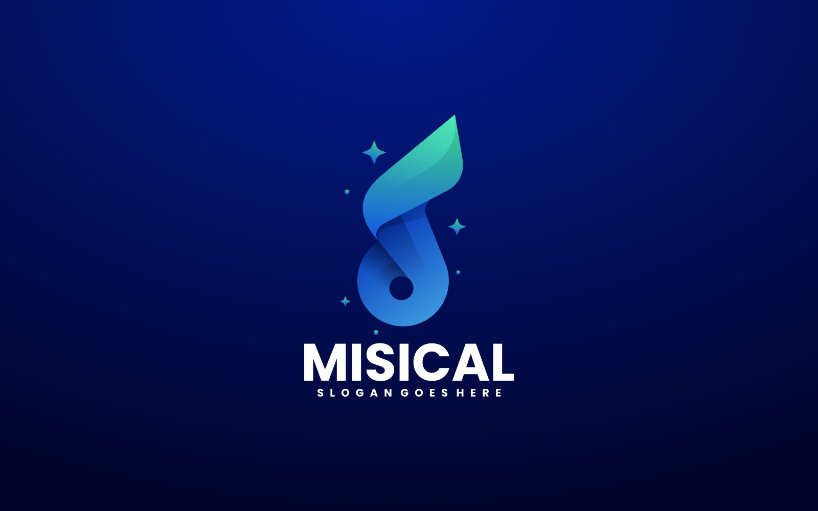 Musical Gradient Logo Design #246077 - TemplateMonster