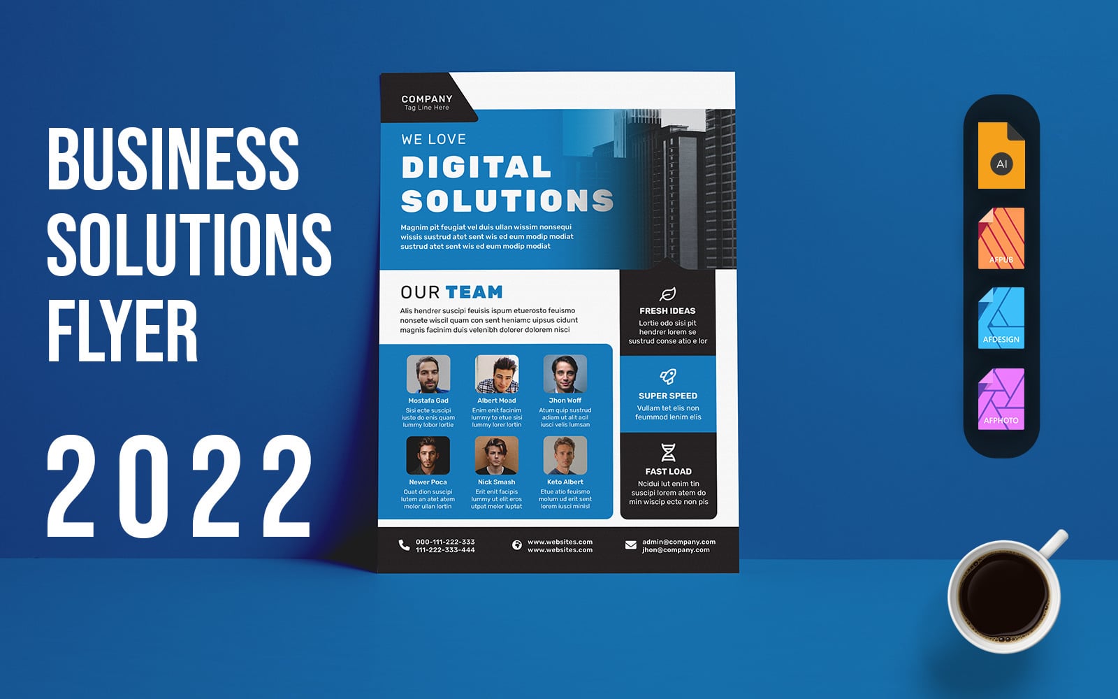 Business Solutions Multipurpose Flyer AI and Affinity