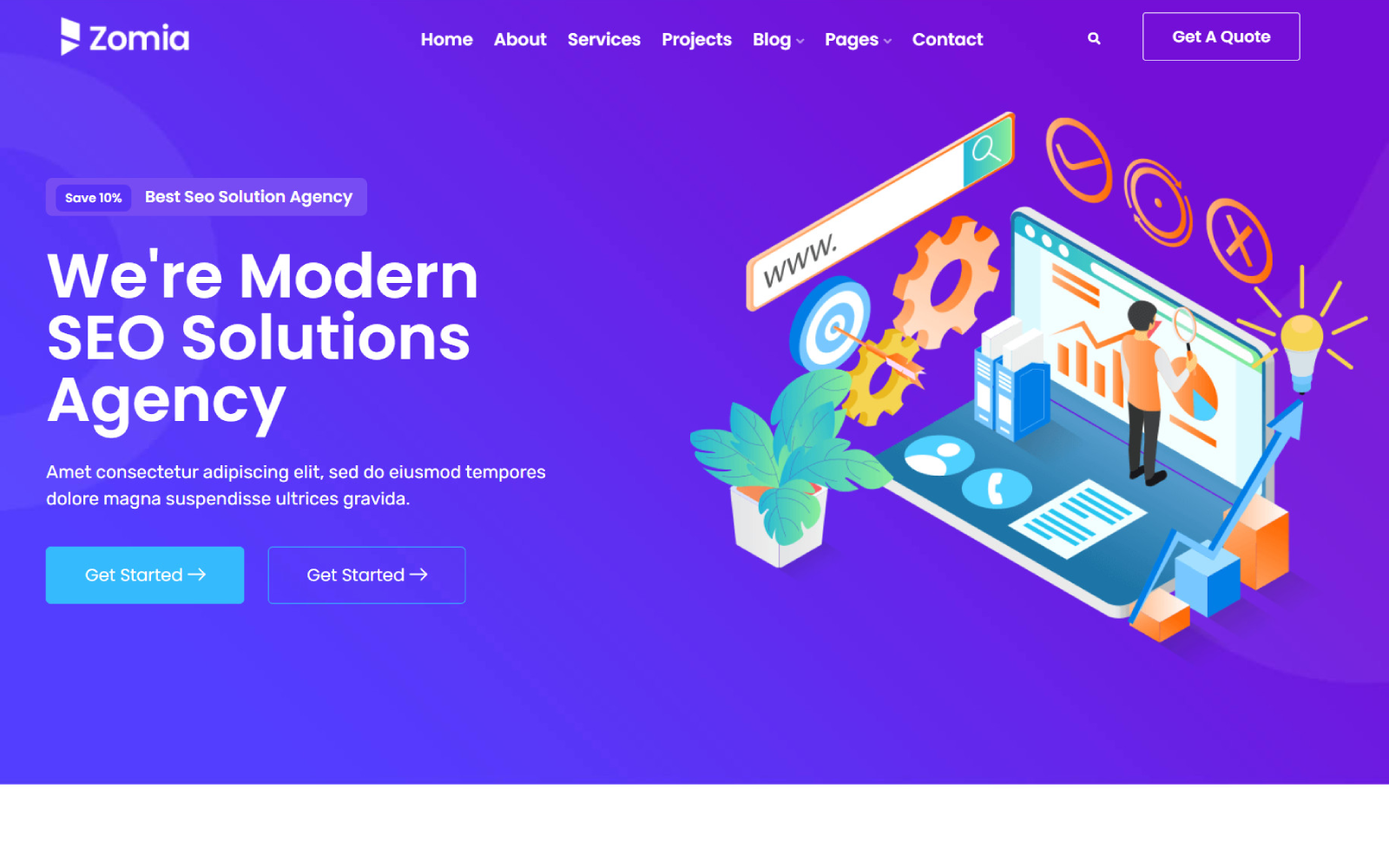 Zomia - Technology & Agency WordPress Theme