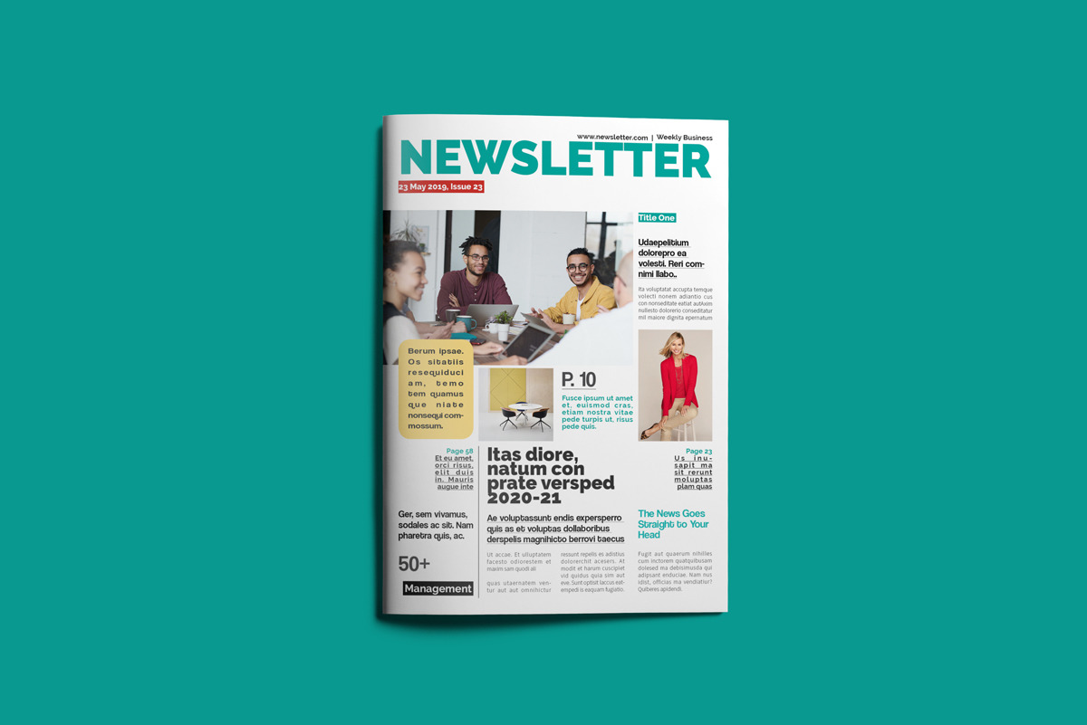 FREE Business Newsletter Magazine Templates - TemplateMonster