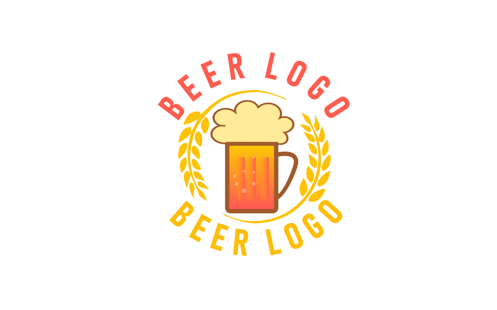 Beer Bar Custom Design Logo Template 3 - TemplateMonster