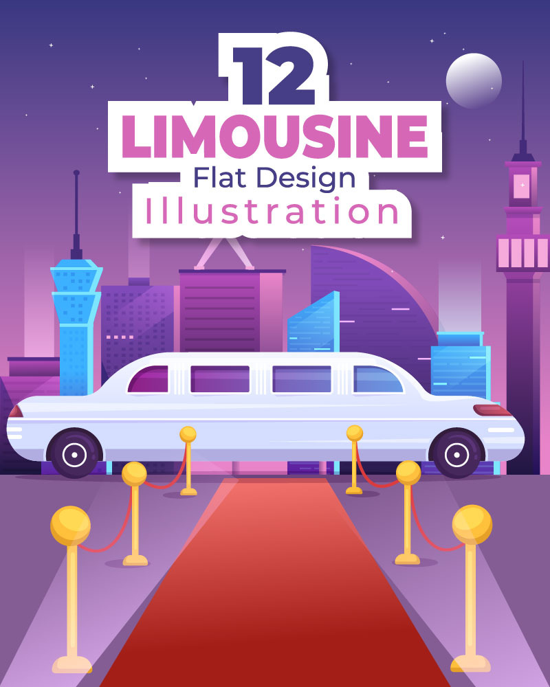 12 Limousine Car Design Illustration - TemplateMonster