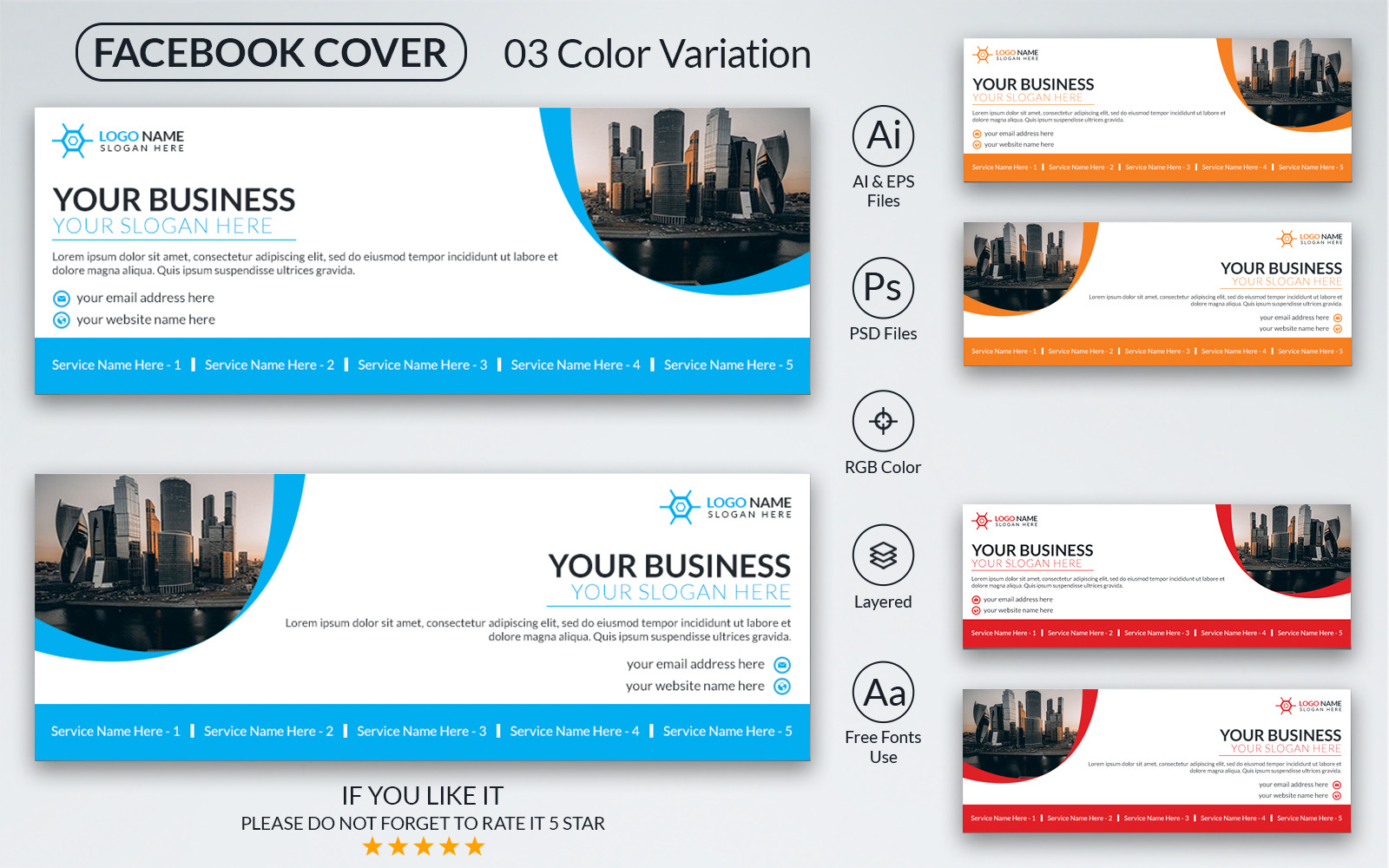Creative Facebook Cover Design Template - TemplateMonster