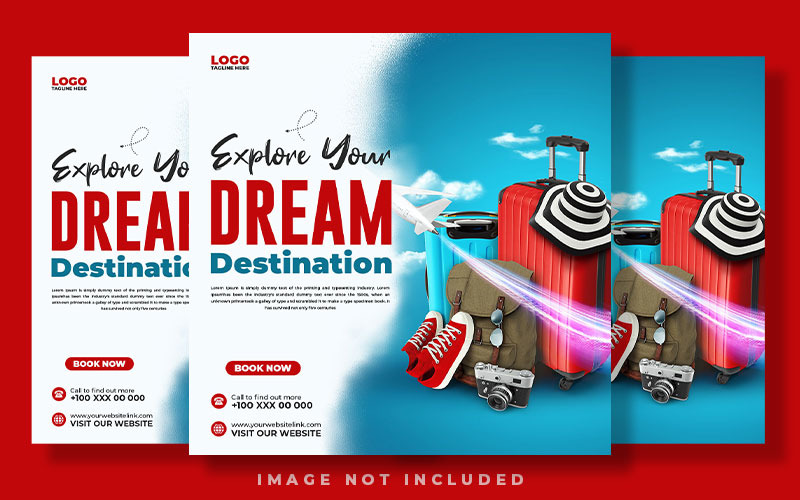 Travel And Tour Social Media Post Design - TemplateMonster
