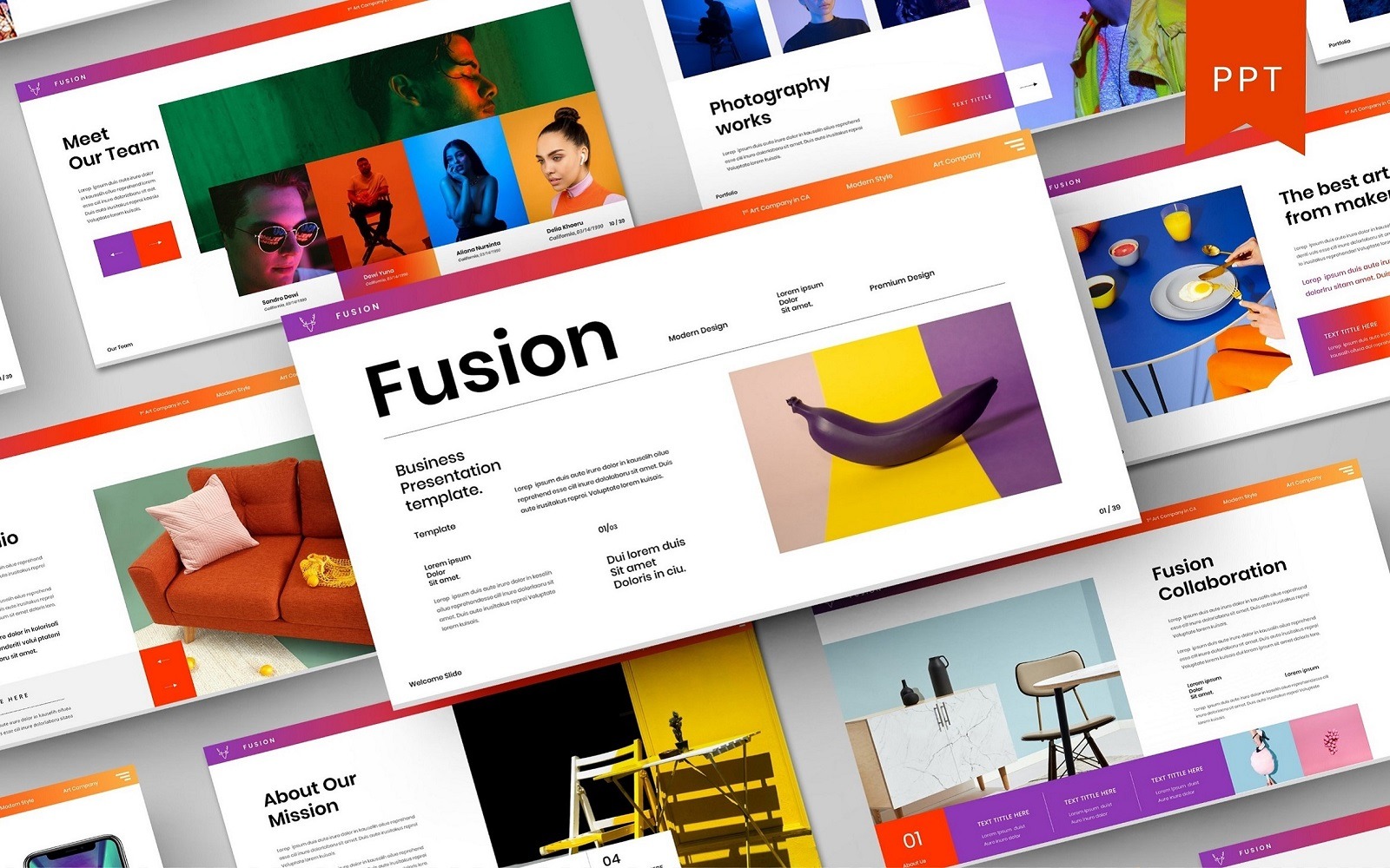 Fusion – Business PowerPoint Template - TemplateMonster