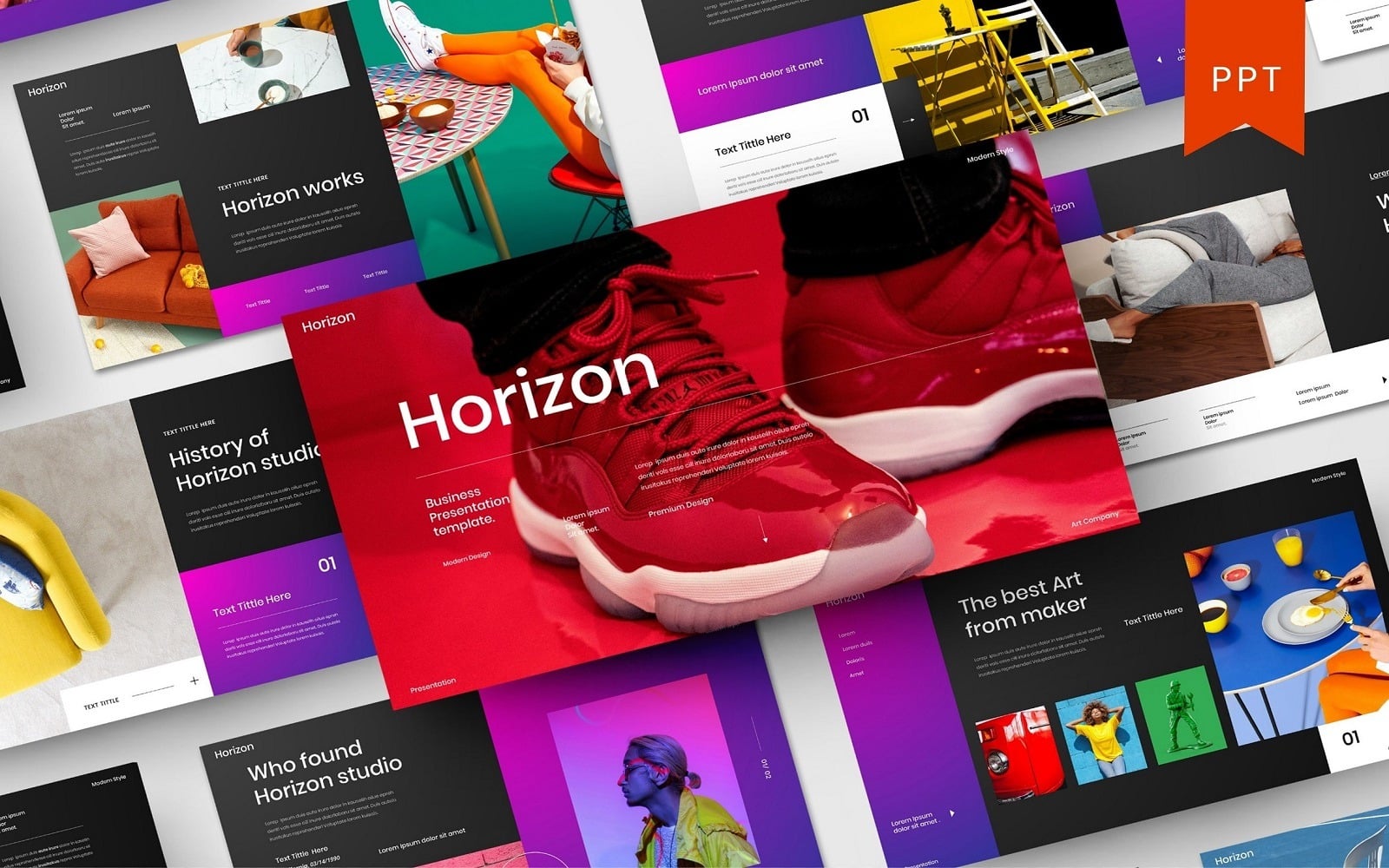 Horizon – Business PowerPoint Template - TemplateMonster