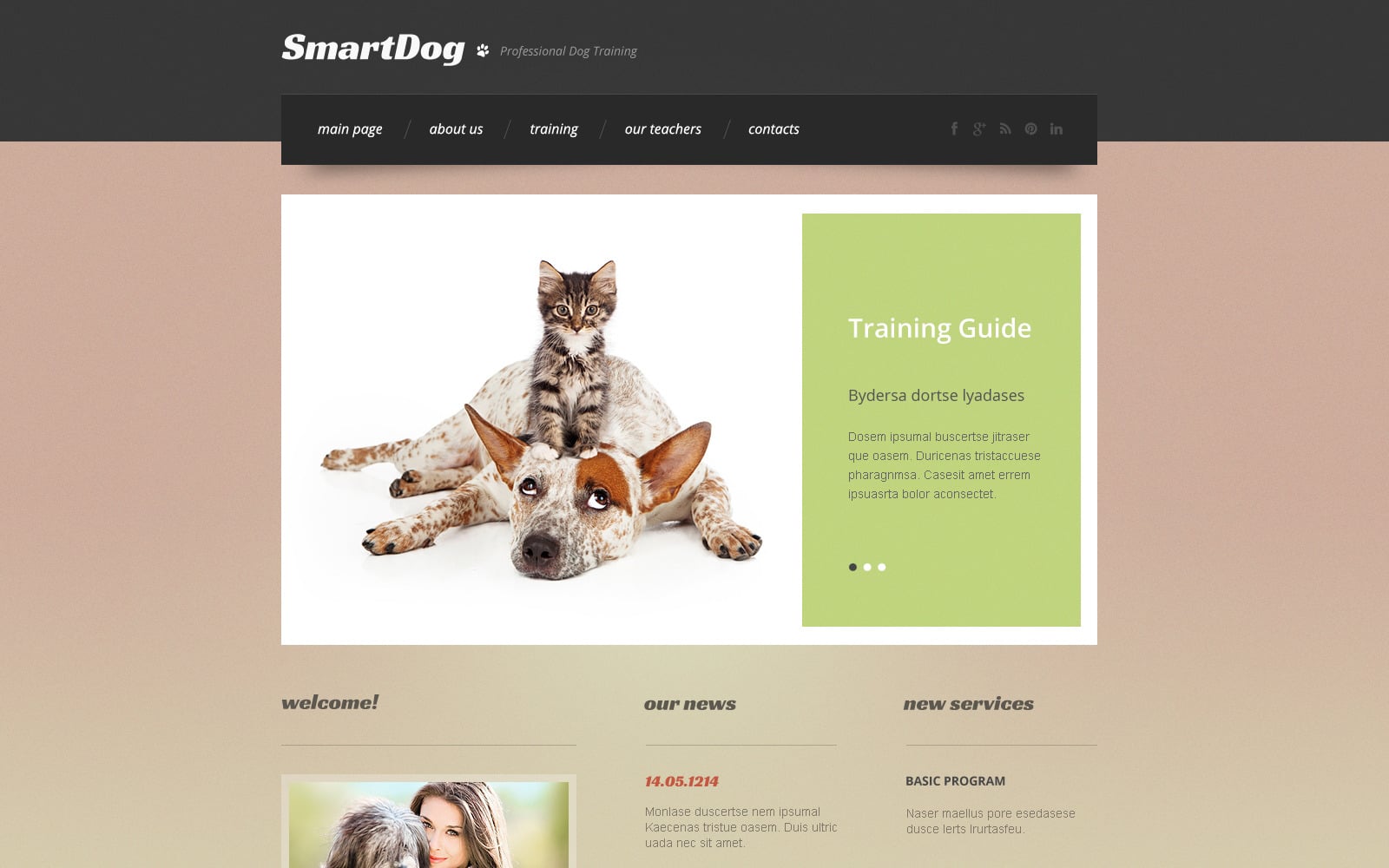 Free Breeder Responsive Website Template - TemplateMonster