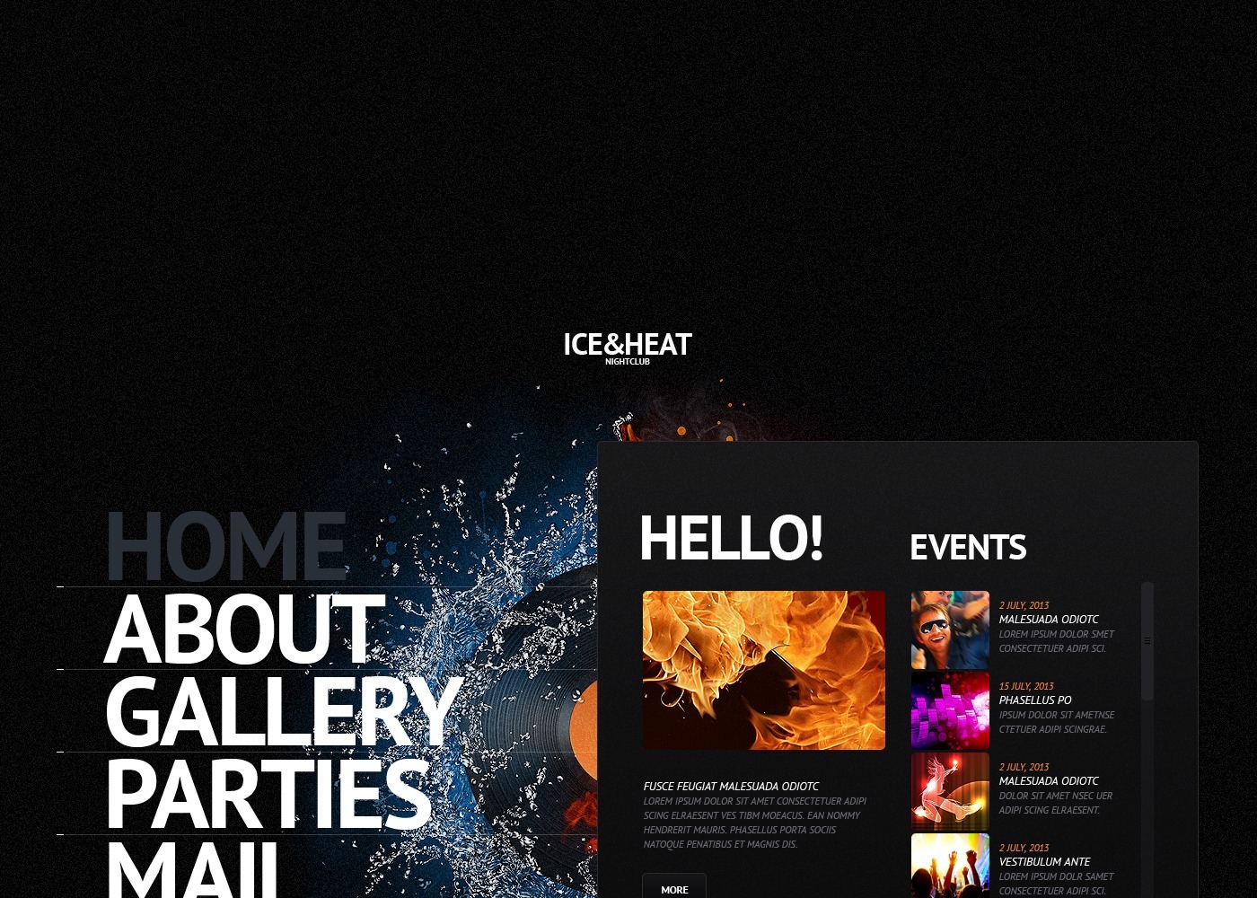 Free Night Club Website Design Template - TemplateMonster