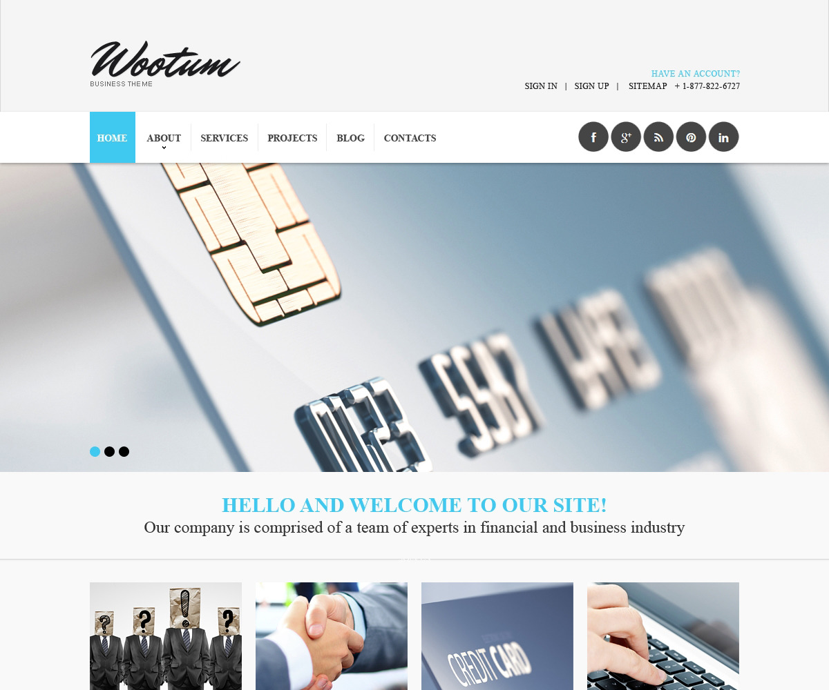 Free Outsourcing Company Responsive Website Template