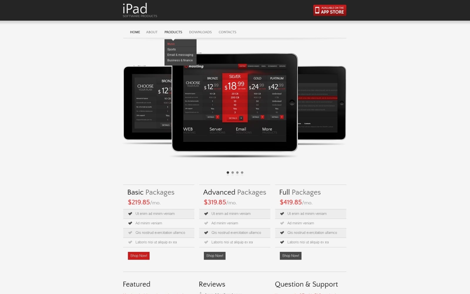 Free Software Company Website Design - TemplateMonster