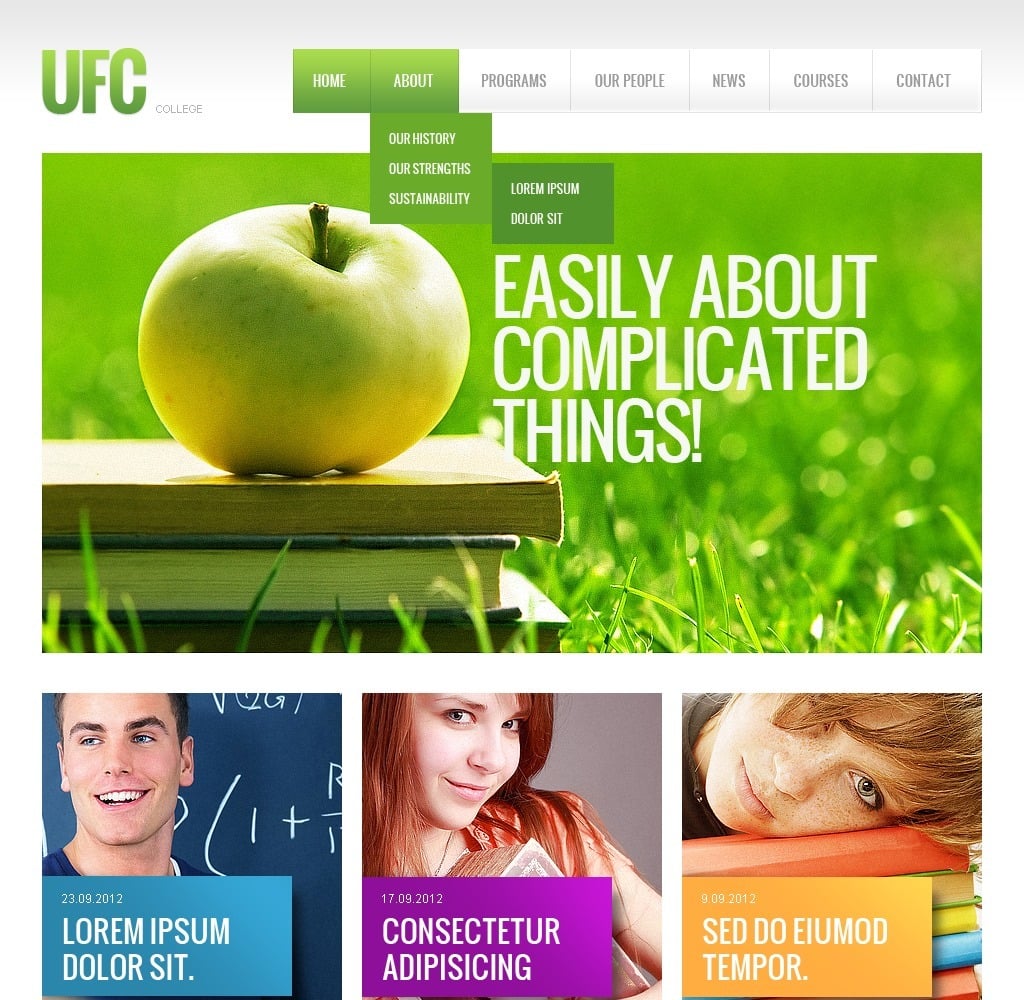 Free Educational Responsive Website Template