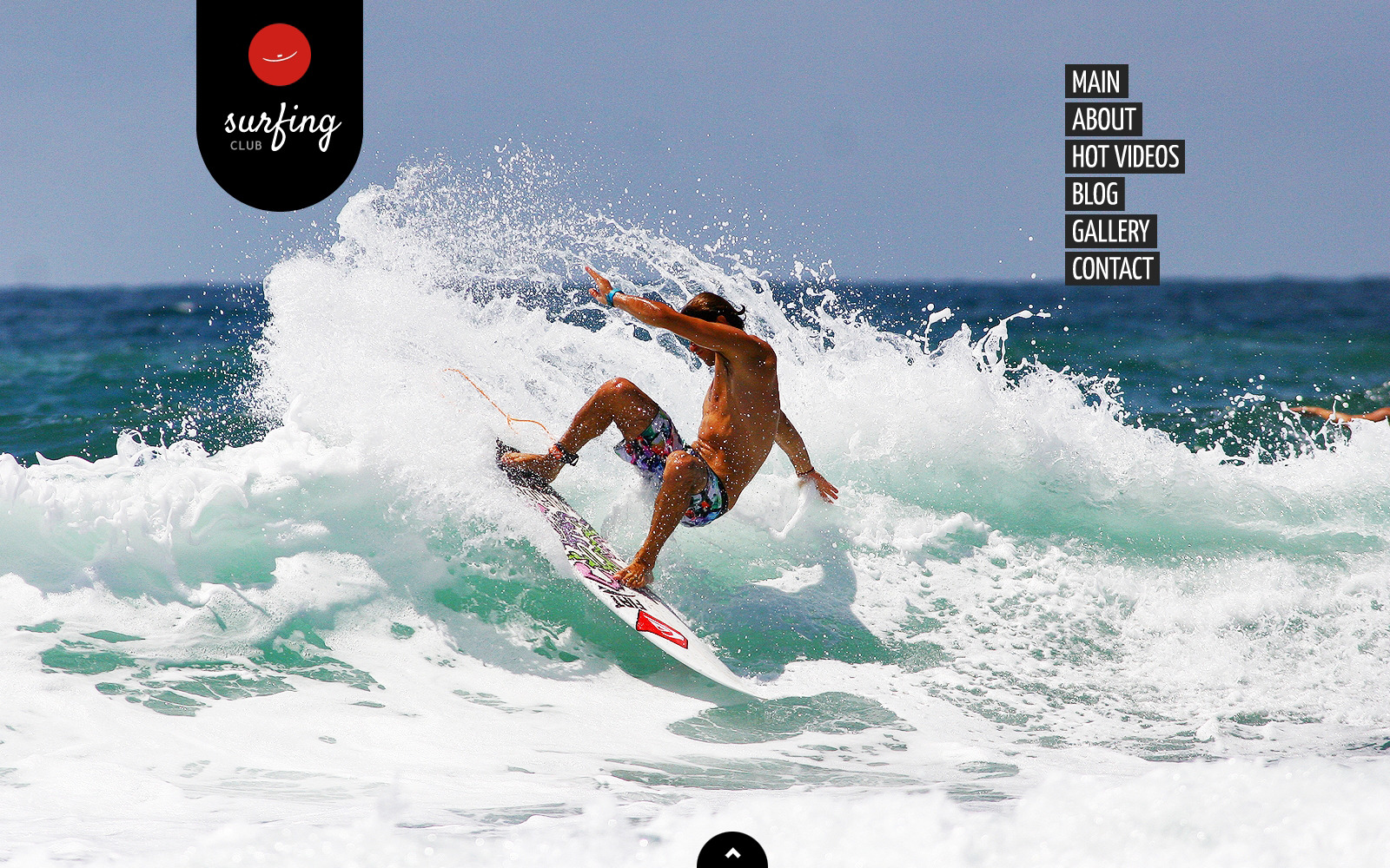 Free Surfing Website Design Template - TemplateMonster
