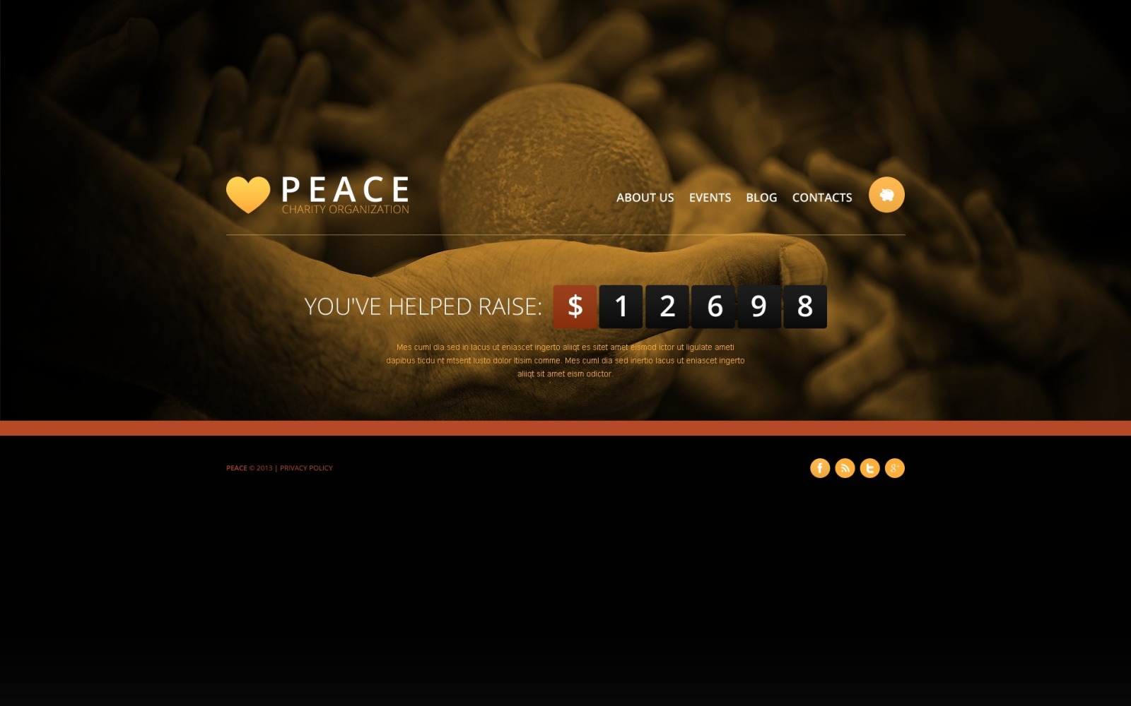 Free Charity & Philanthropy Website Template