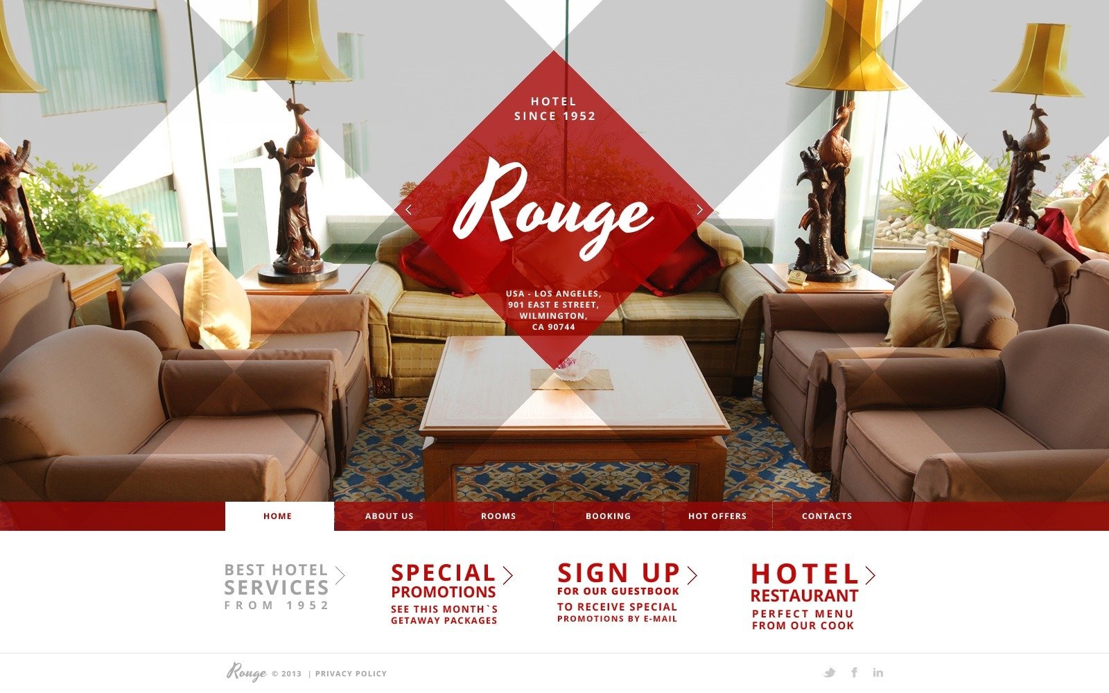 Free Hotel & Resort Website Template - TemplateMonster