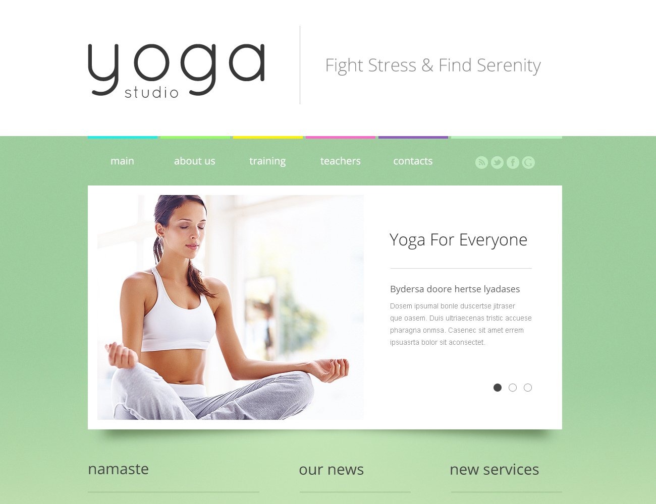 Free Mantra Responsive Website Template - TemplateMonster