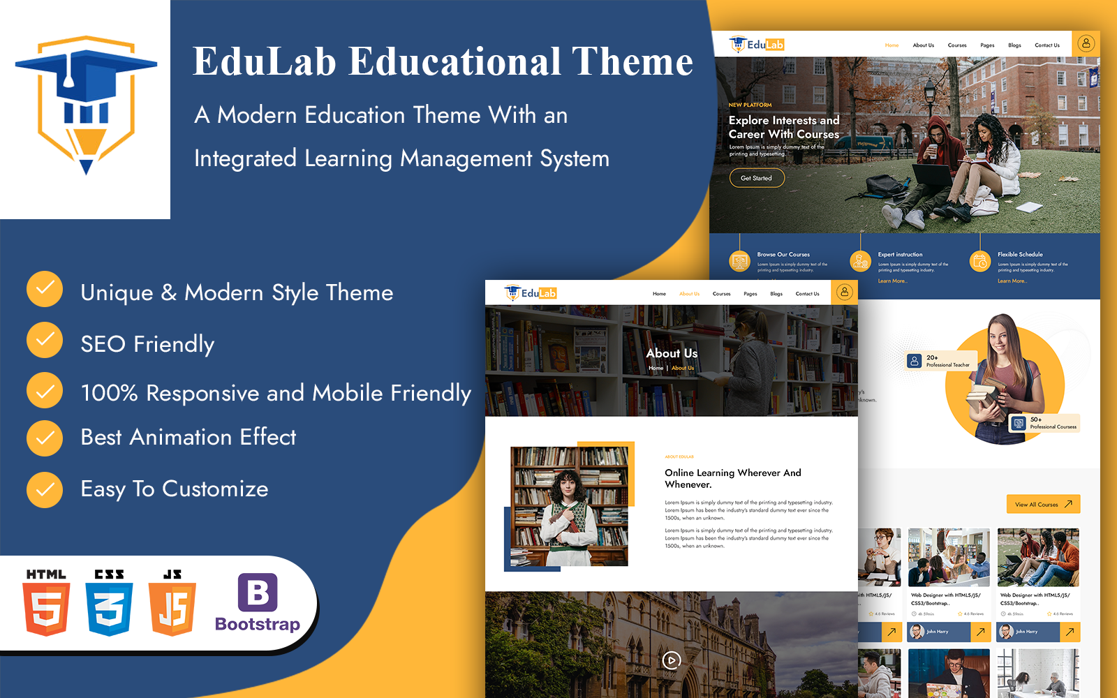 EduLab Educational HTML Template #248950 - TemplateMonster