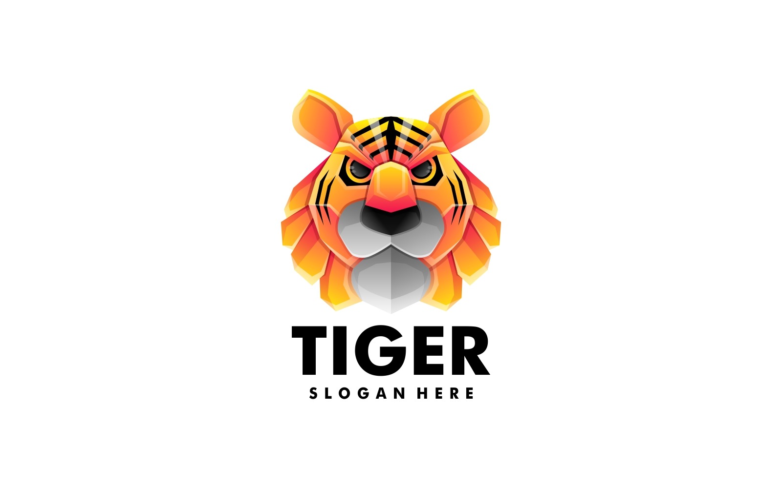 Tiger Gradient Colorful Logo Style #249016 - TemplateMonster