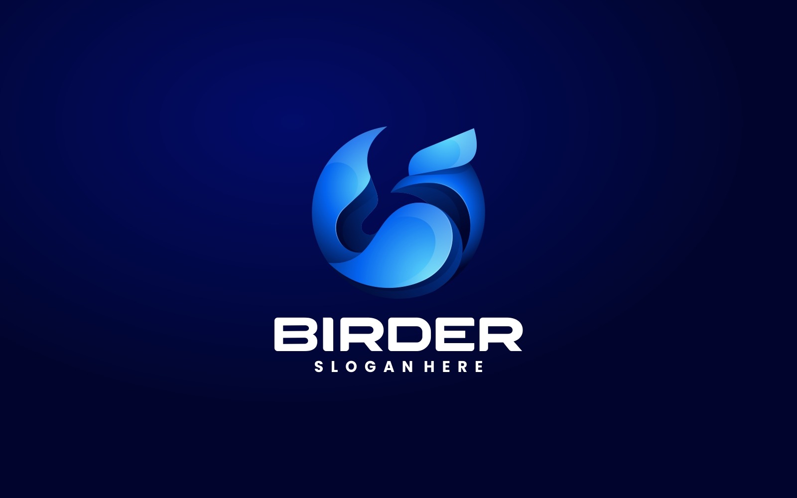 Vector Bird Color Gradient Logo Template - TemplateMonster