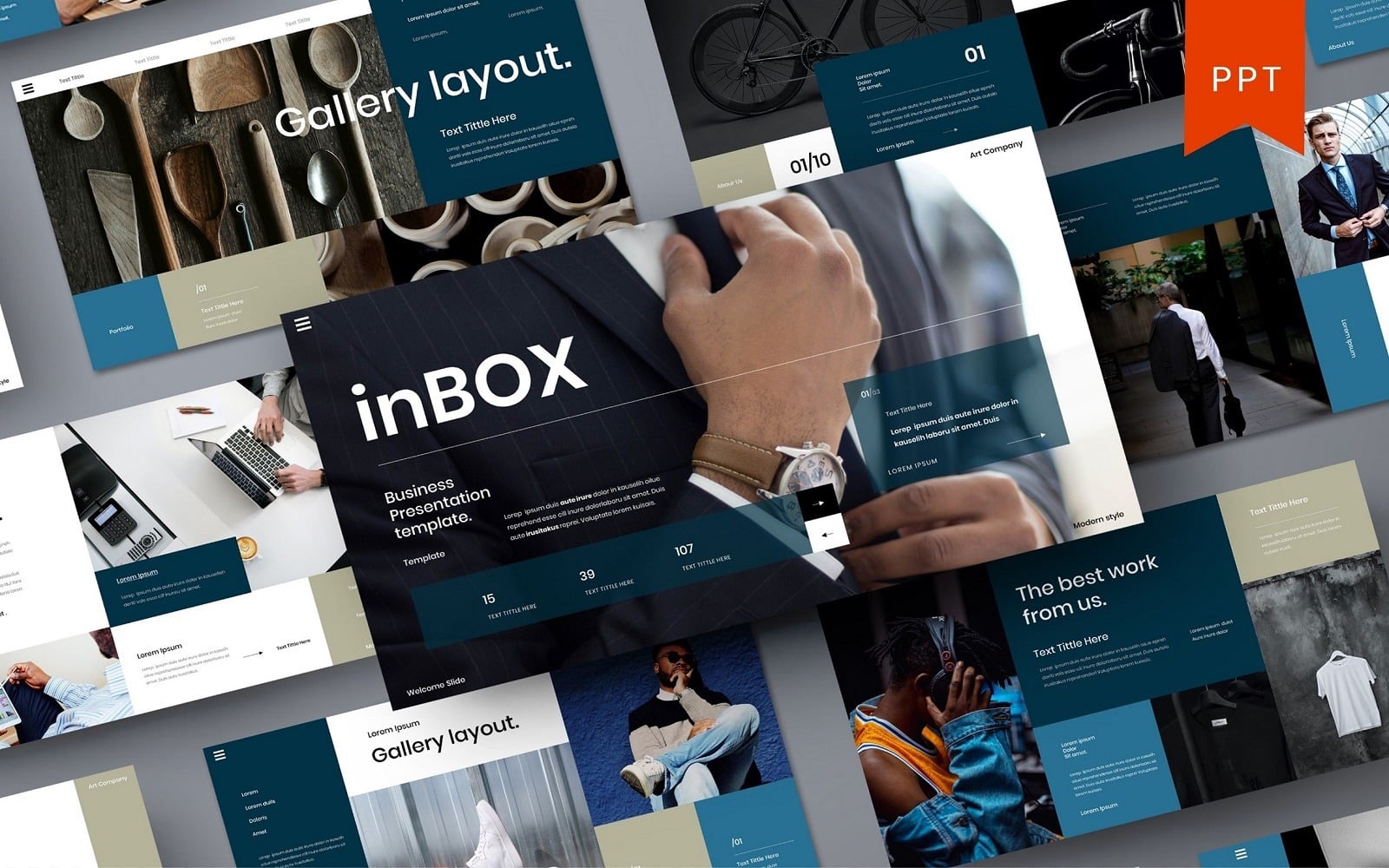 Inbox – Business PowerPoint Template - TemplateMonster