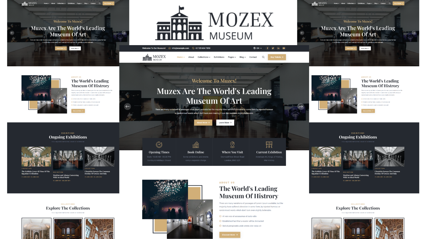 Mozex - Museum and Artists HTML5 Template - TemplateMonster