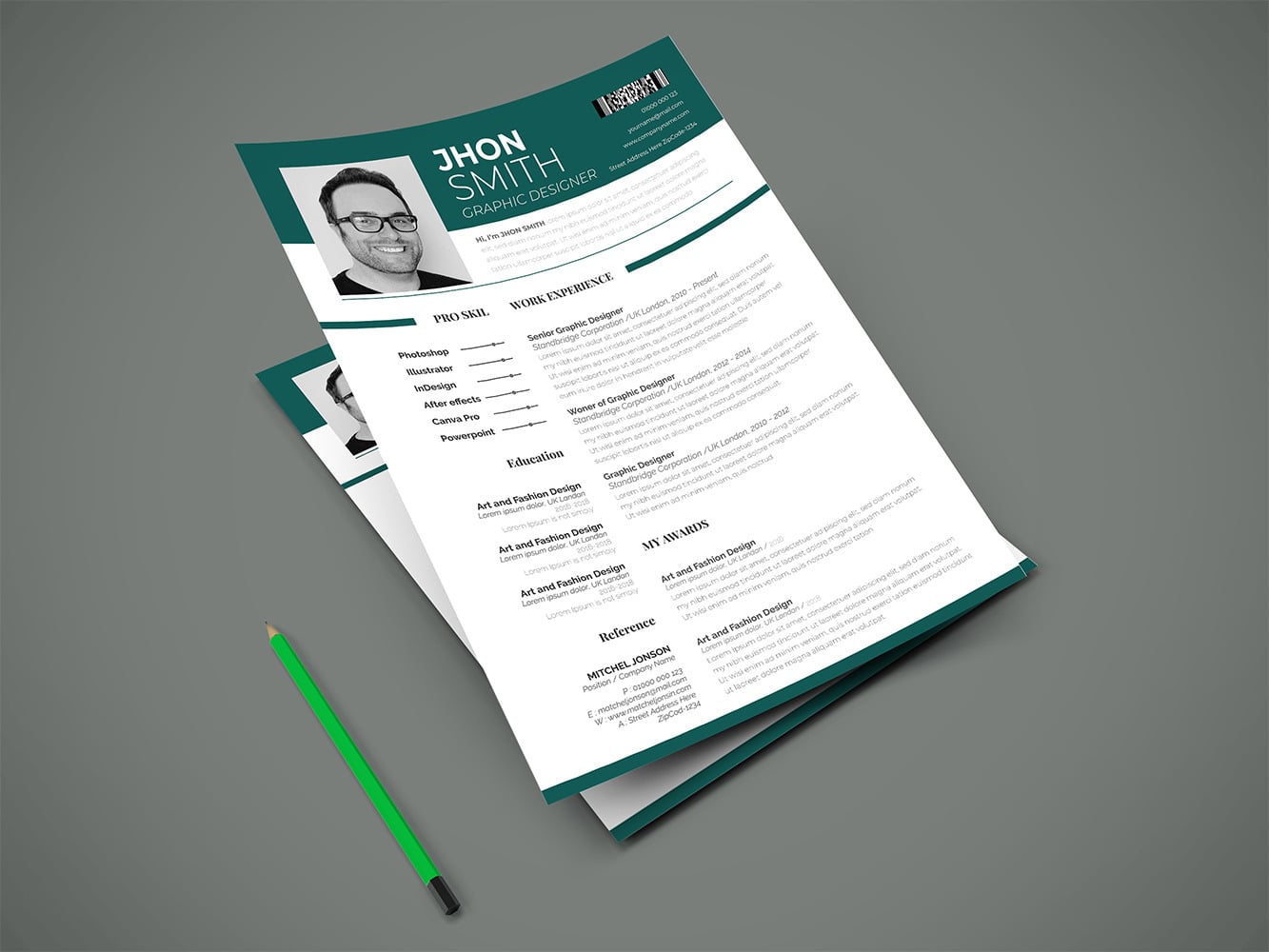 Professional Resume Design Template #251111 - TemplateMonster