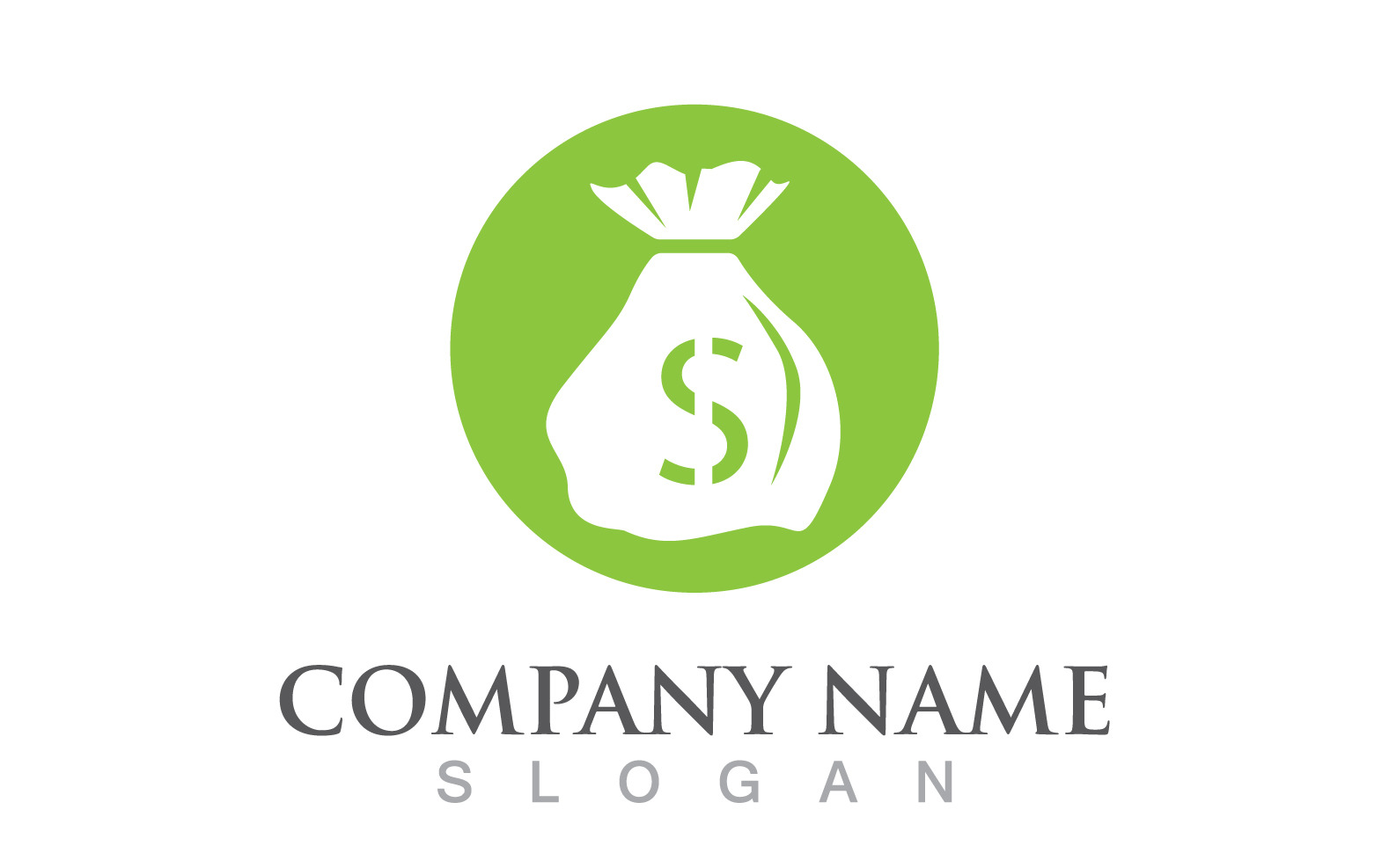Geldsack-Dollar-Logo-Vektor V6 #251925 - TemplateMonster