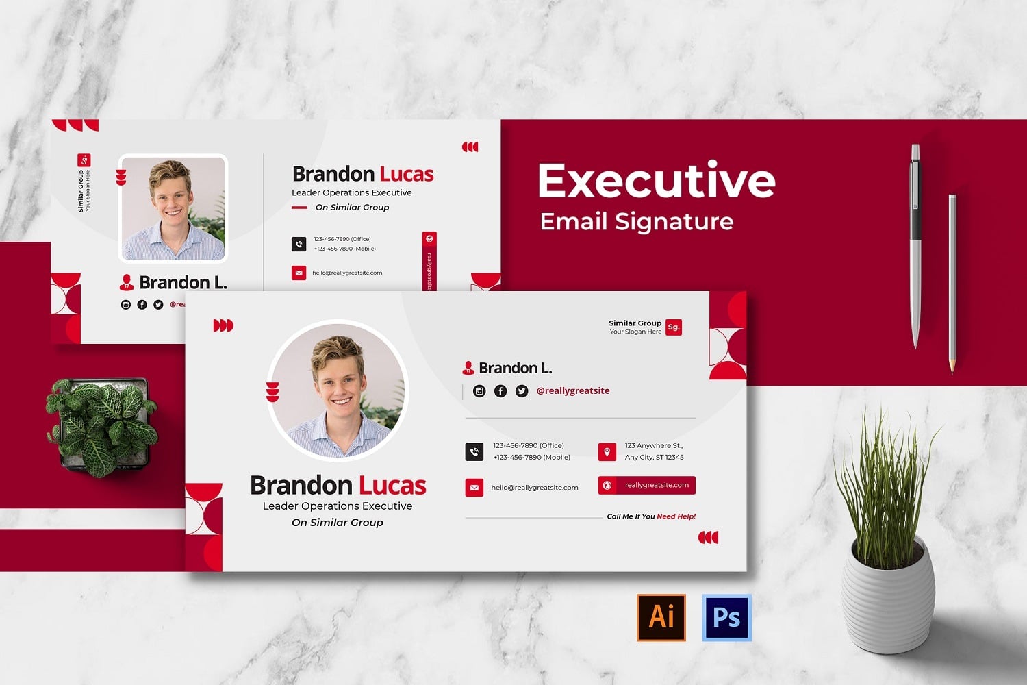 Operation Executive Email Signature #252154 - TemplateMonster