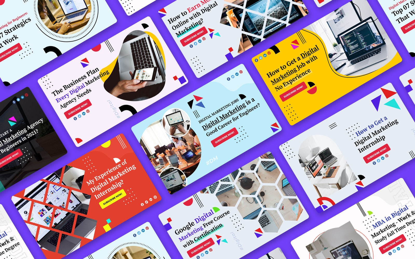 Digital Marketing SEO YouTube Thumbnails - TemplateMonster