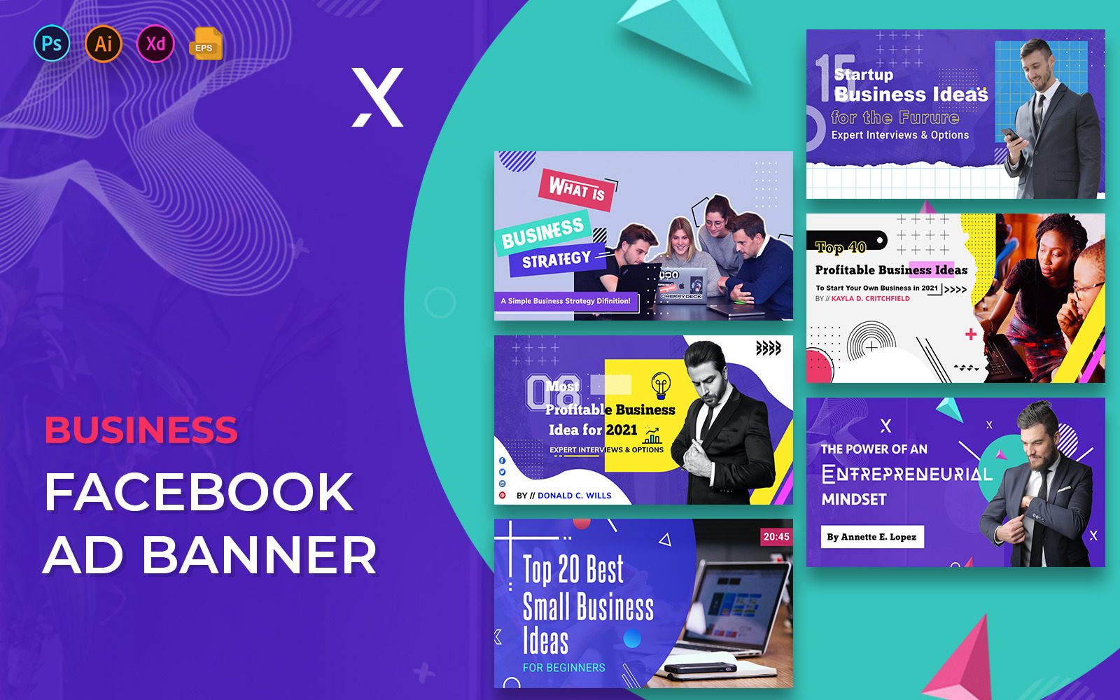 Business Facebook Ad Banners Template - TemplateMonster