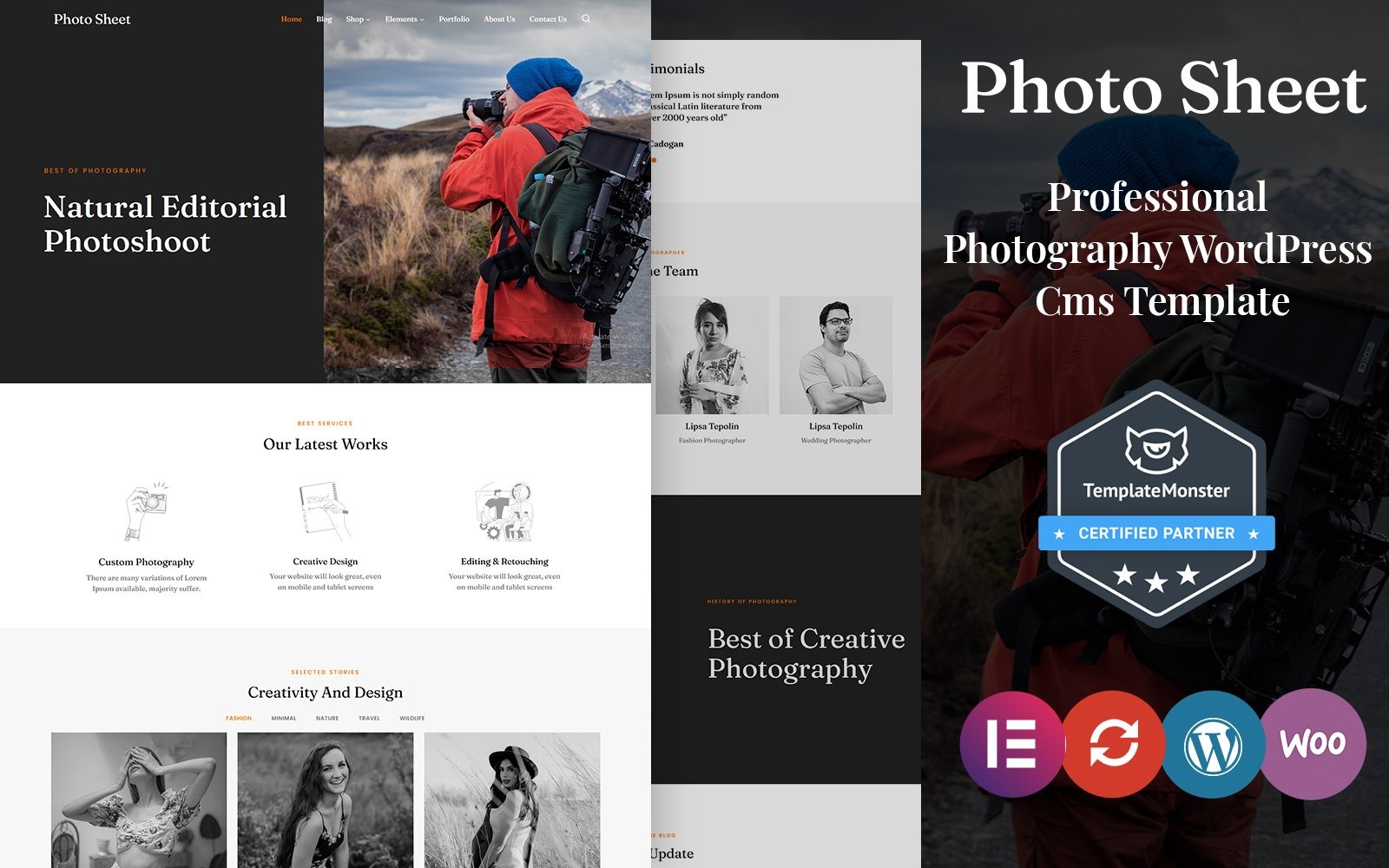 Photo Sheet - Photography WordPress Theme - TemplateMonster