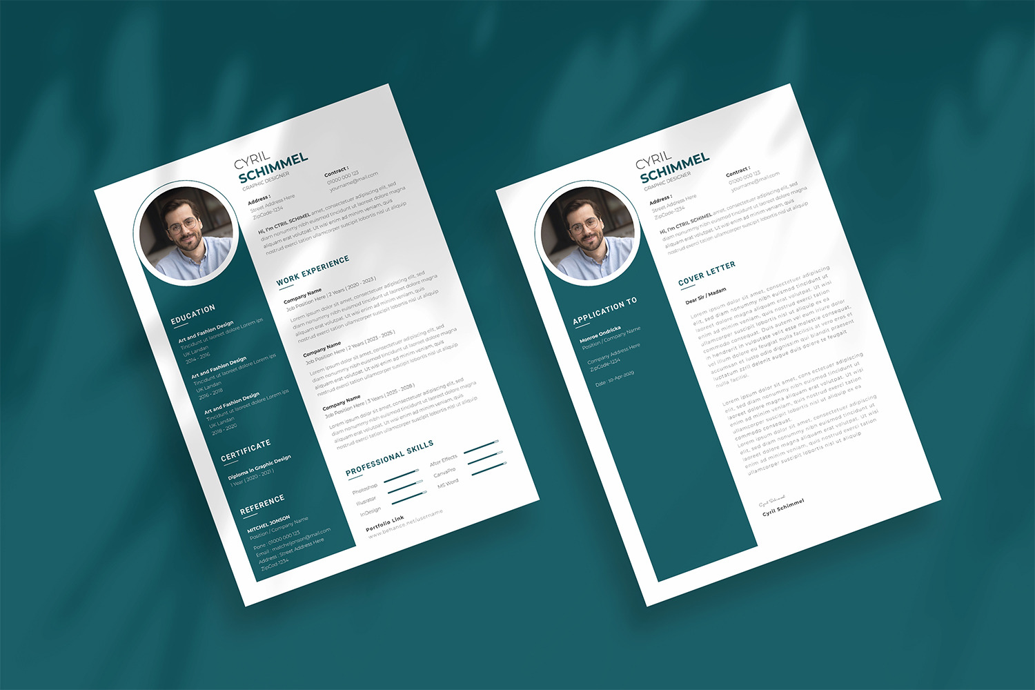 New Resume Template Design #254301 - TemplateMonster