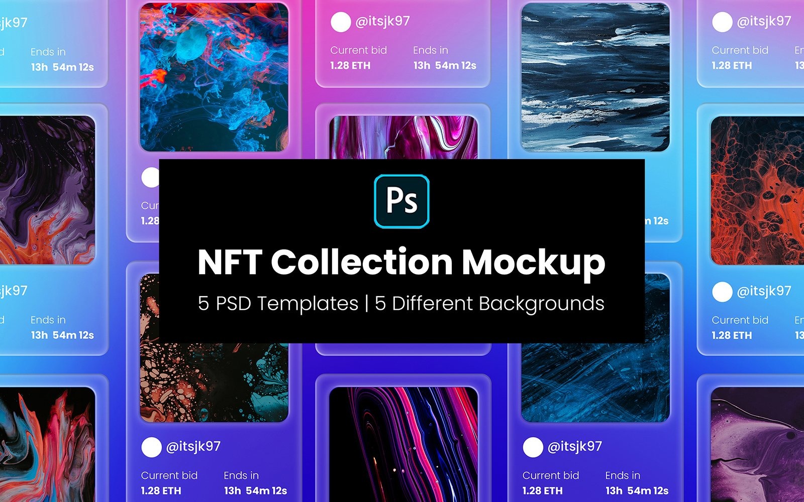 NFT Mockup Template Design #254305 - TemplateMonster