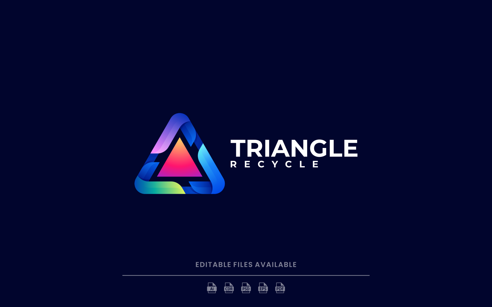 Vector Triangle Colorful Logo #255501 - TemplateMonster