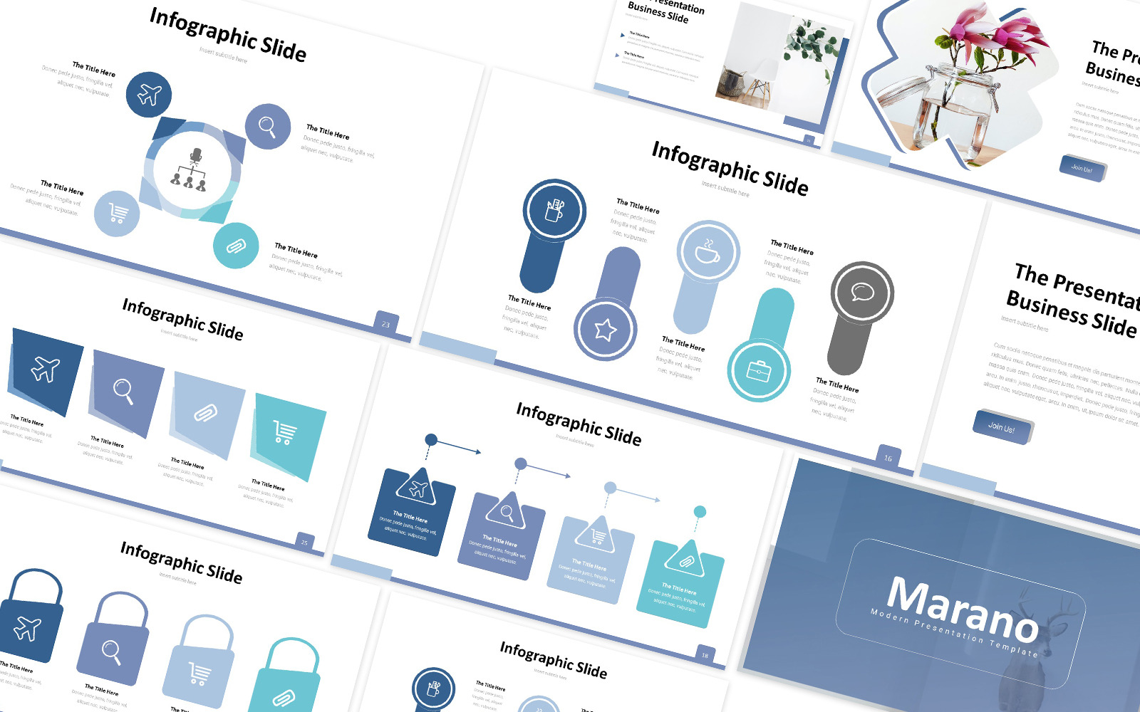 Modèle PowerPoint moderne de Marano #255678 - TemplateMonster