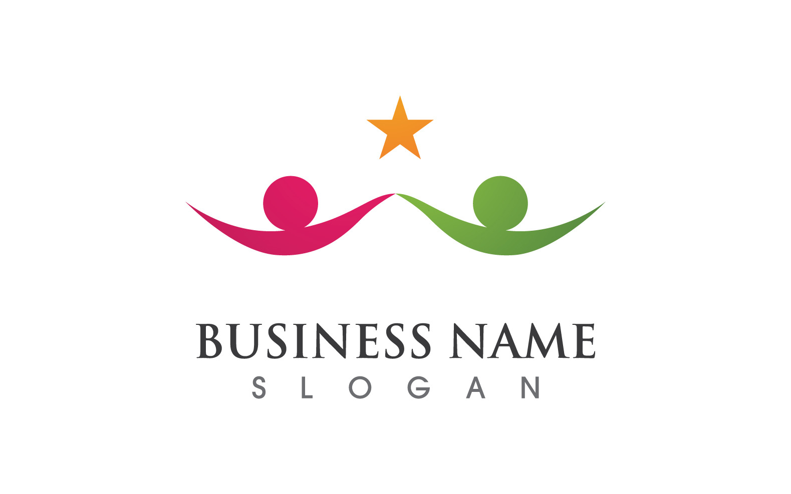 Best Friend Logo People Community Group - TemplateMonster