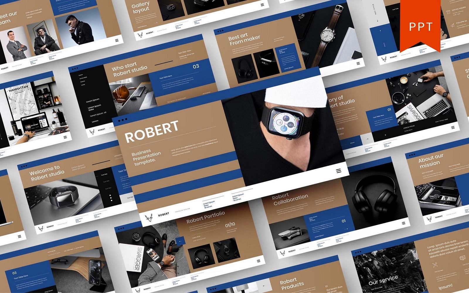 Robert – PowerPoint Template #257777 - TemplateMonster
