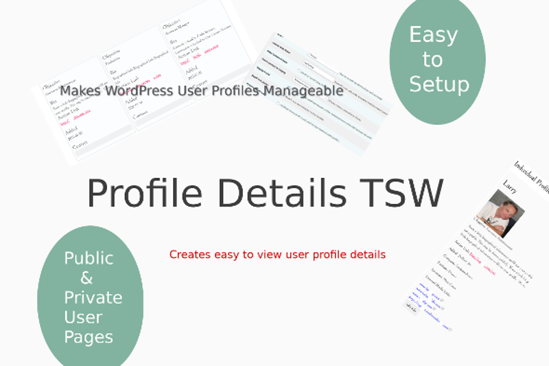 Profile Details TSW Creates Easy to View User Profile Details WordPress ...