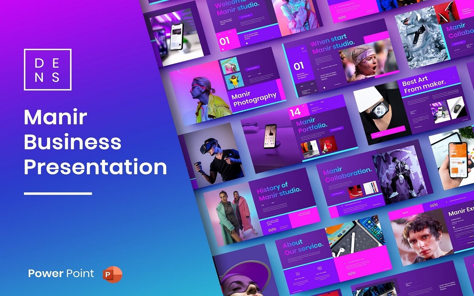 Manir - Plantilla de PowerPoint de negocios - TemplateMonster