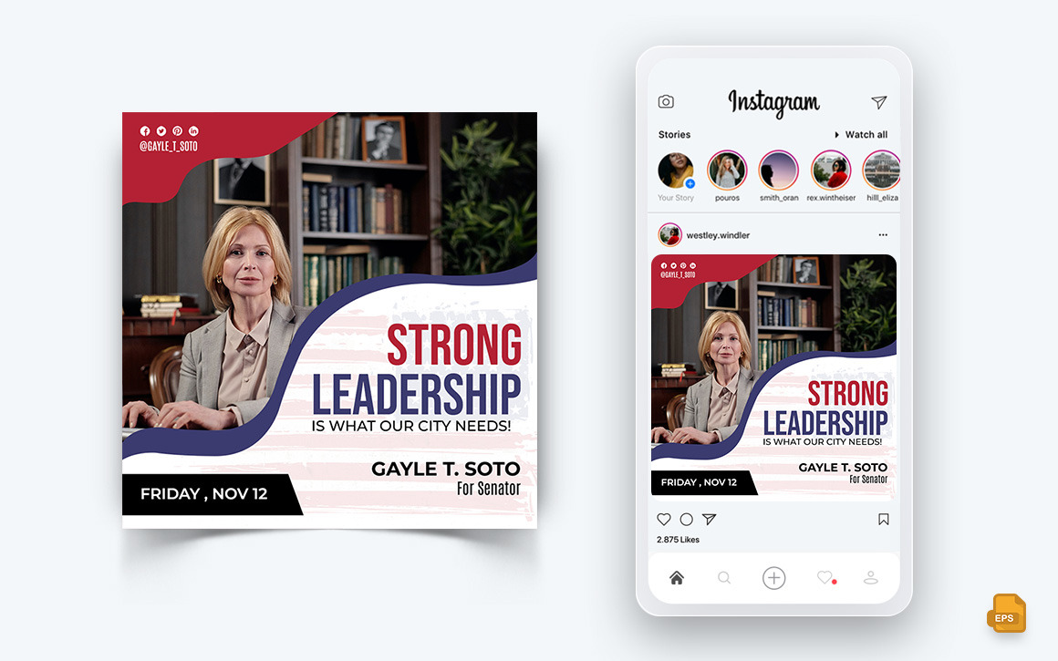 Political Campaign Social Media Instagram Post Design-09