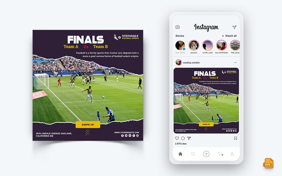 Sport Tournaments Social Media Instagram Post Design-20