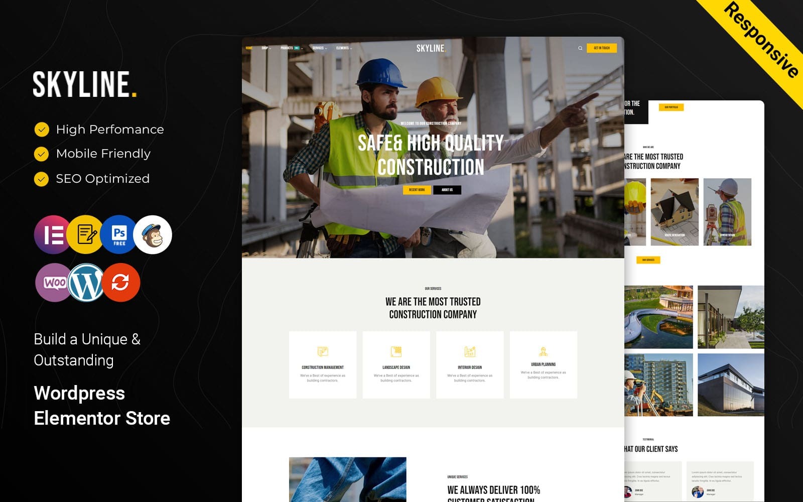 Skyline - Construction and Real Estate Multi-Purpose Business Elementor ...