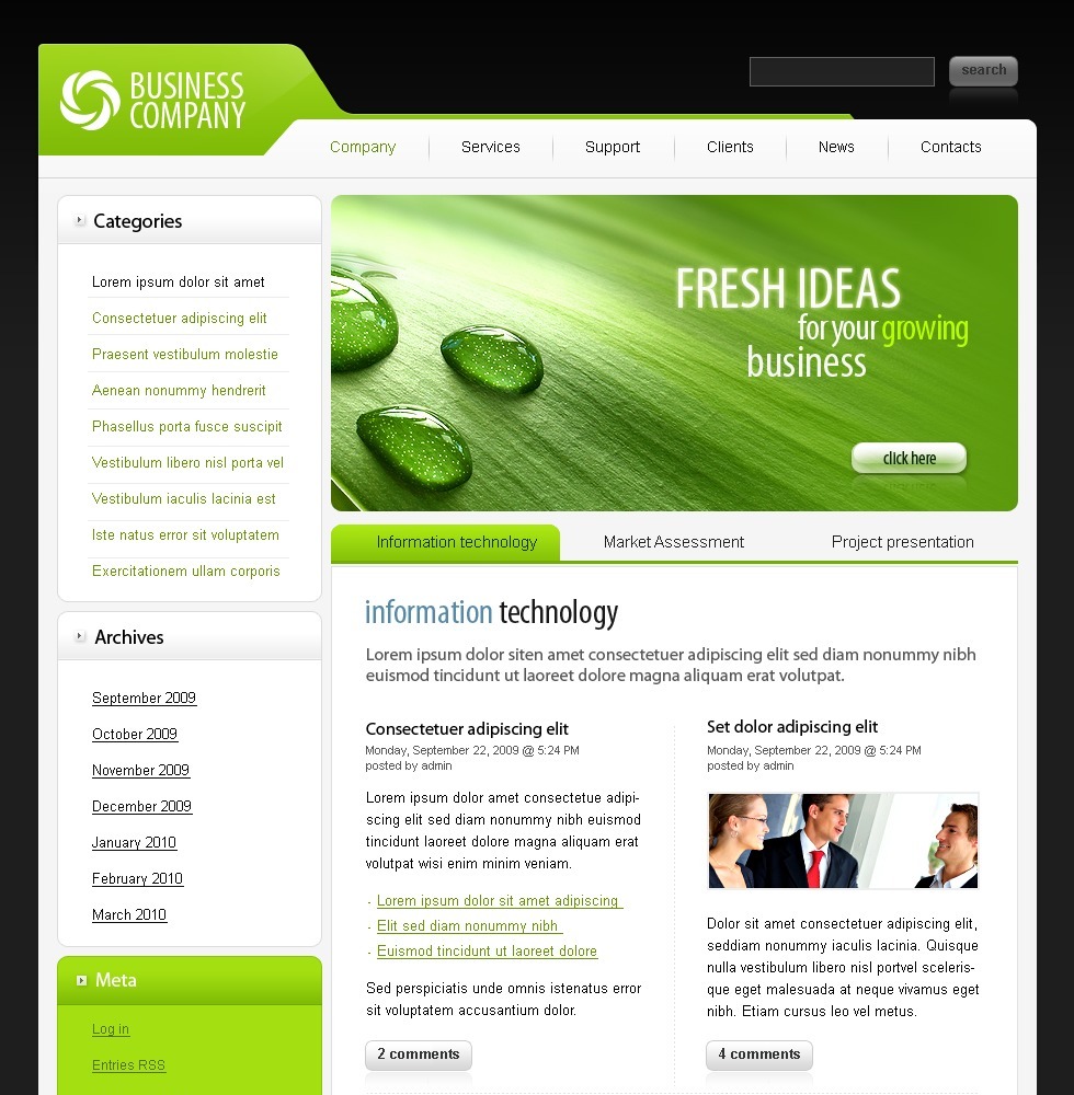 Business & Services WordPress Theme #26805 - TemplateMonster
