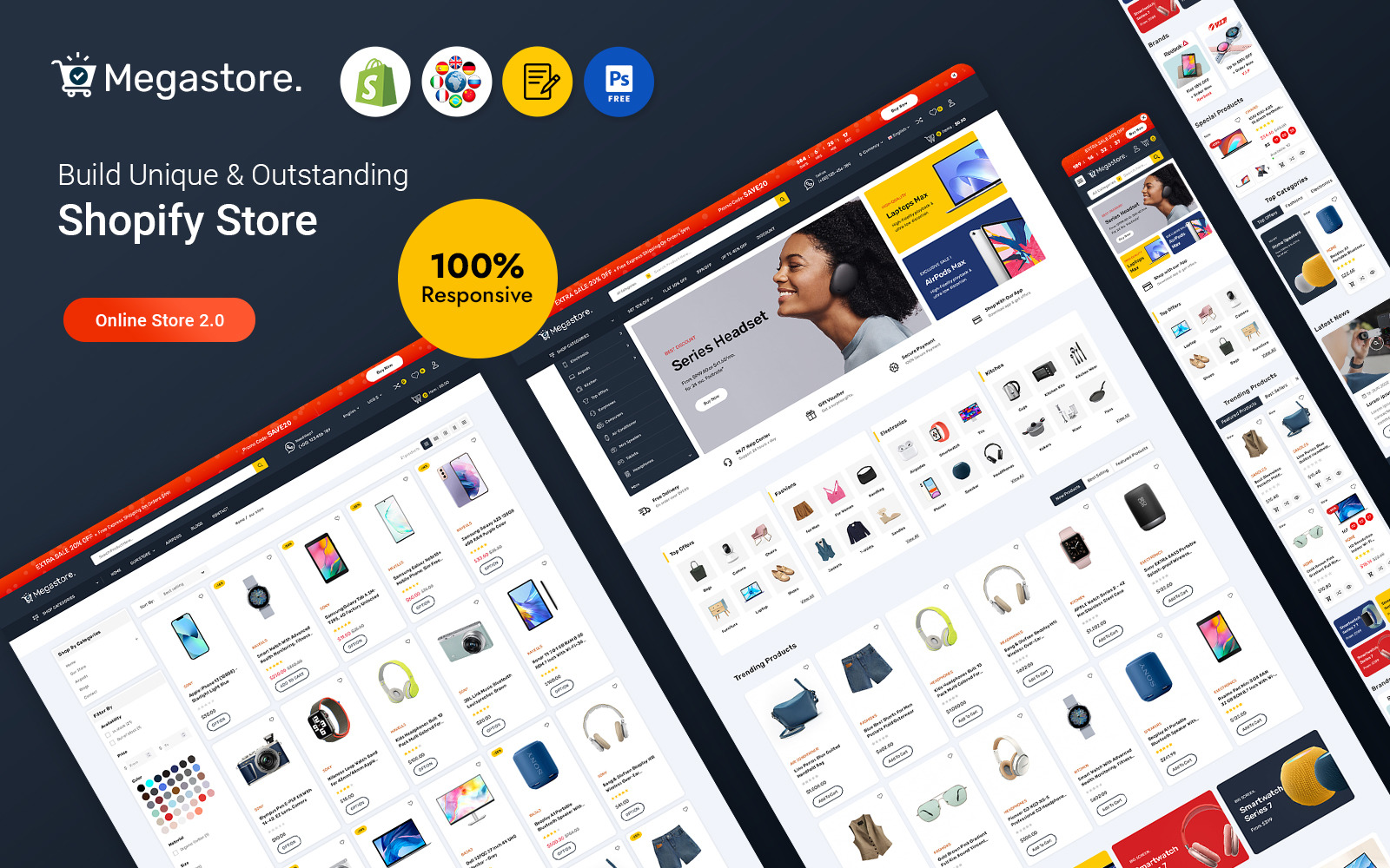 Megastore - Mega Electronics and Computers Multipurpose Shopify Responsive Theme