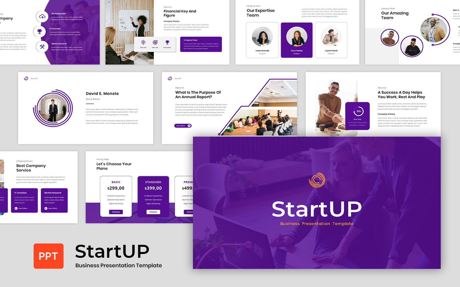 Start Up - Prezentacja biznesowa firmy Szablony prezentacji PowerPoint