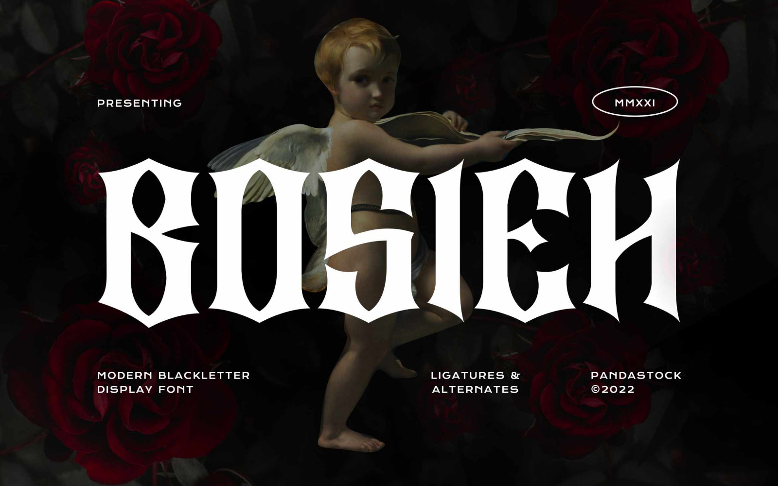 Bosieh Blackletter Display Font #268323 - TemplateMonster